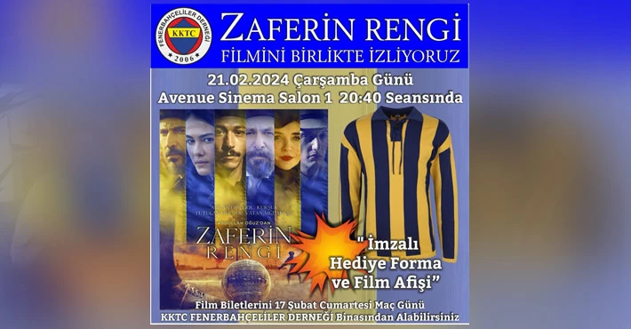 KKTC Fenerbahçeliler Derneği “Zaferin Rengi” Filmini Fenerbahçeli ... KKTC Fenerbahçeliler Derneği “Zaferin Rengi” Filmini Fenerbahçeli ...